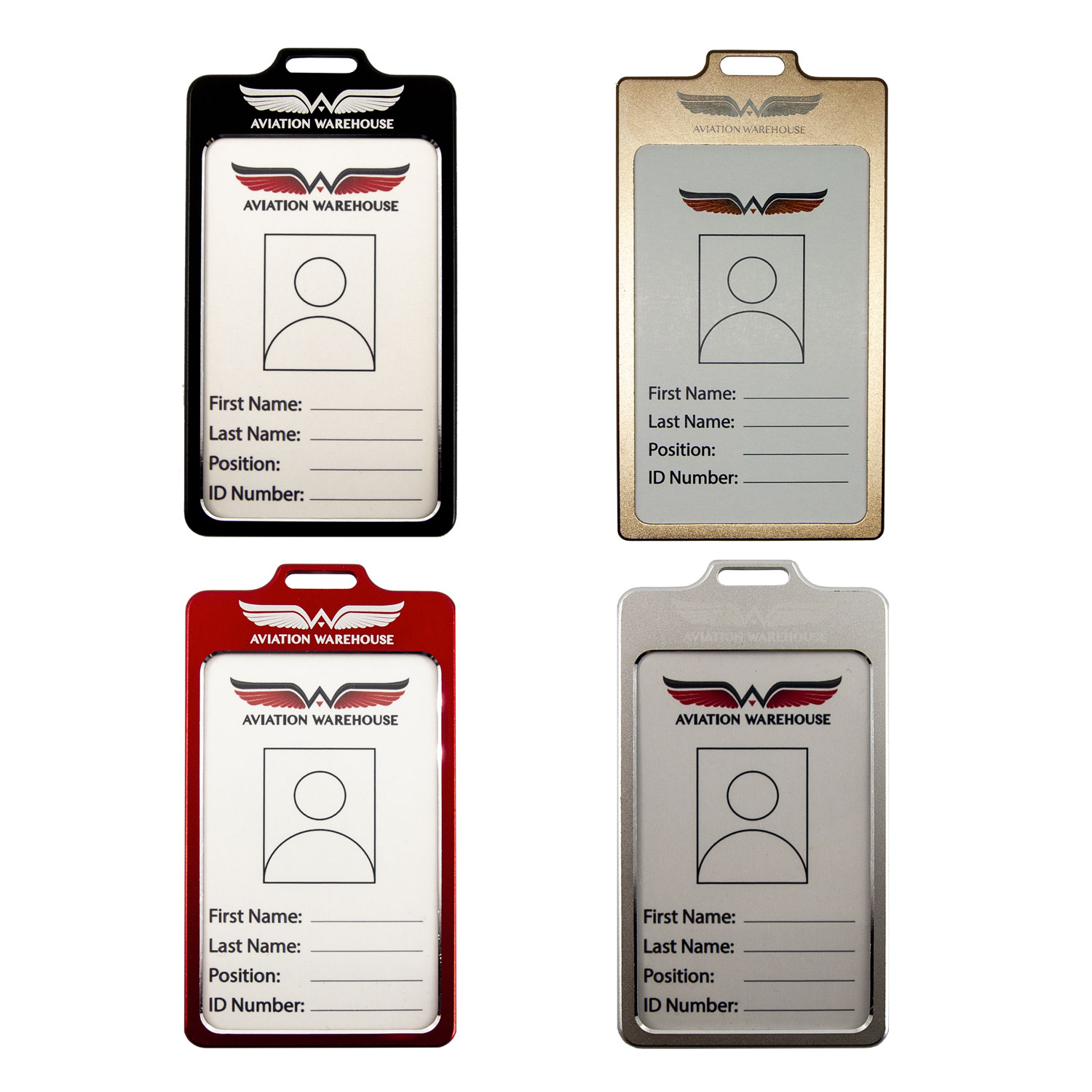 Aluminium ID holder AW - Aviation Warehouse
