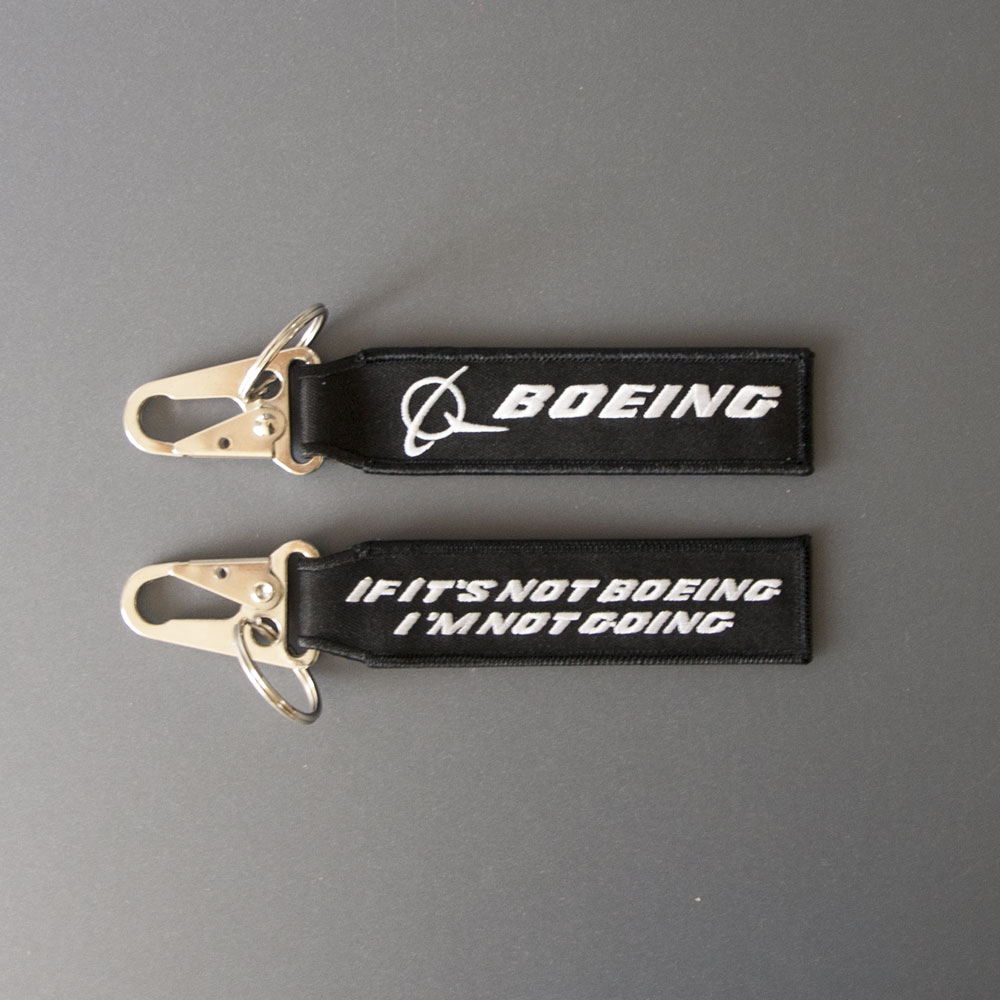 Keychain Boeing Hook-Black - Aviation Warehouse